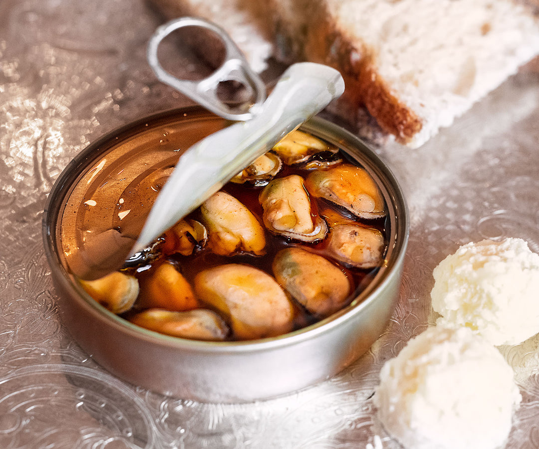 Güeyu Mar Grilled Mussels in Marinade - Island Creek Oysters | Buy ...